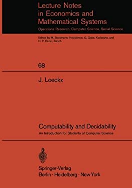 Computability and Decidability : An Introduction for Students of Computer Science book by J ...