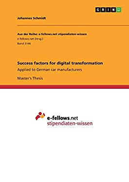 Success factors for digital transformation book: 9783668982109