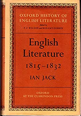 English Literature, 1815-1832 (Oxford History of English Literature Volume X) used copy: BWB50482433