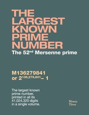 The largest known prime number: The 52nd Mersenne prime book: 9786501195544