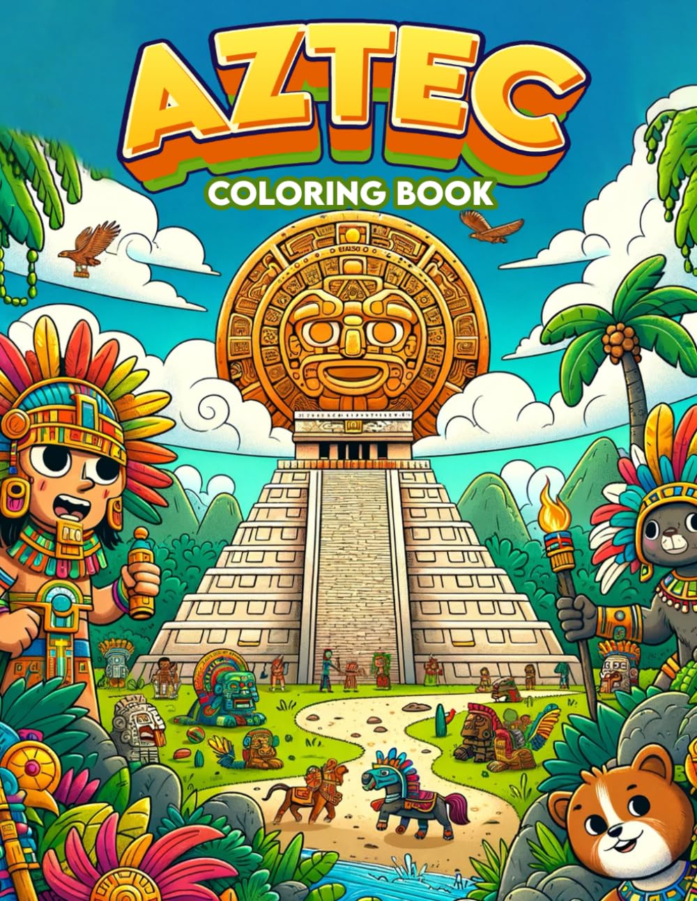 Aztec Coloring Book: Unlock the magic of Aztec mythology with this ...