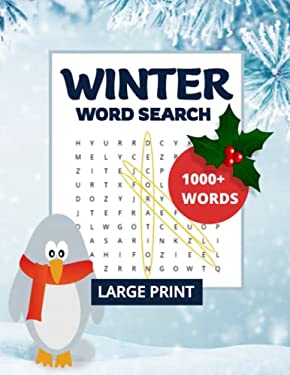 Winter Word Search Large Print for Adults : Relaxing Winter Word Search ...