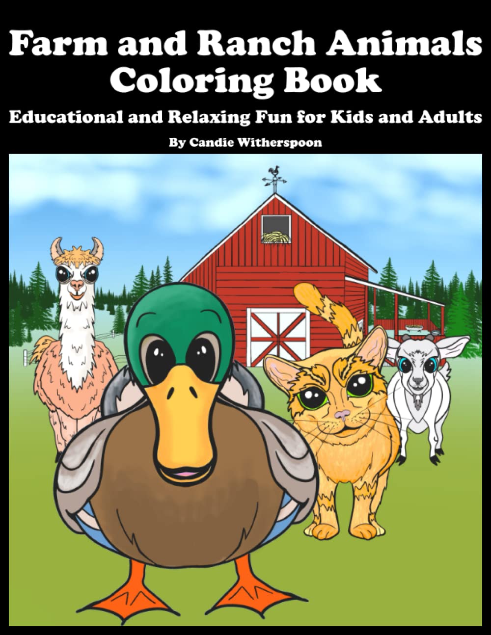 Farm and Ranch Animals Coloring Book: Educational and Relaxing Fun for ...