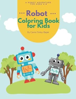 Robot Coloring Book for Kids: Fun activities, coloring, counting, and ...