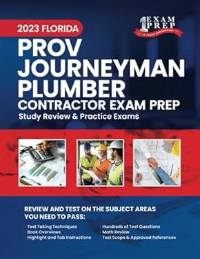 2023 Florida County PROV Journeyman Plumber Exam Prep: 2023 Study ...