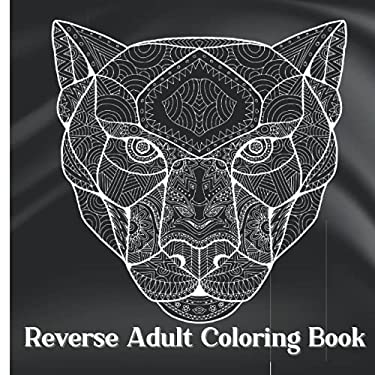 Reverse Adult Coloring Book : Black Background Exotic Animals Beautiful ...