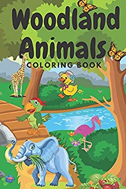 woodland animals coloring book: beutiful coloring book for kids , nice ...