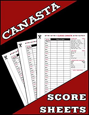 Canasta Score Sheets : 100 Canasta Scoring Pads, Canasta Accessories ...