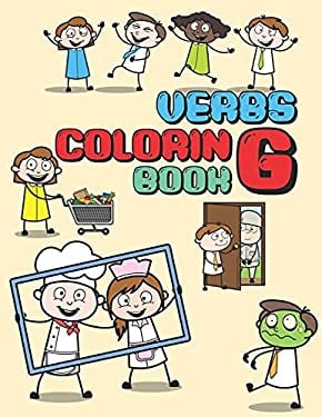 Verbs Coloring Book : COLOR and LEARN ENGLISH Verbs, COLORING BOOK, Big ...