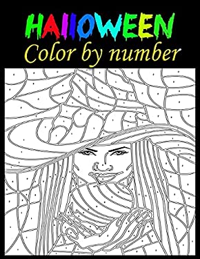 Halloween Color by Number : Coloring Book for Kids Ages 8-12,Easy Paint ...