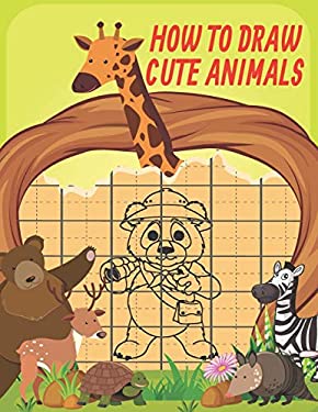 How to Draw Cute Animals : Cute Animals Drawing Grid Activity Book for ...