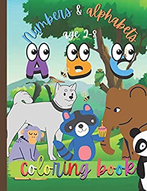 Numbers and Alphabets Coloring Book : Funny Activity and Educational ...