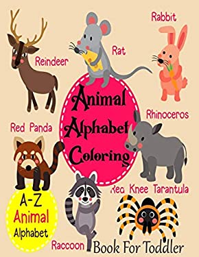 Animal Alphabet Coloring Book For Toddler: Cute Coloring Pages for Kids ...