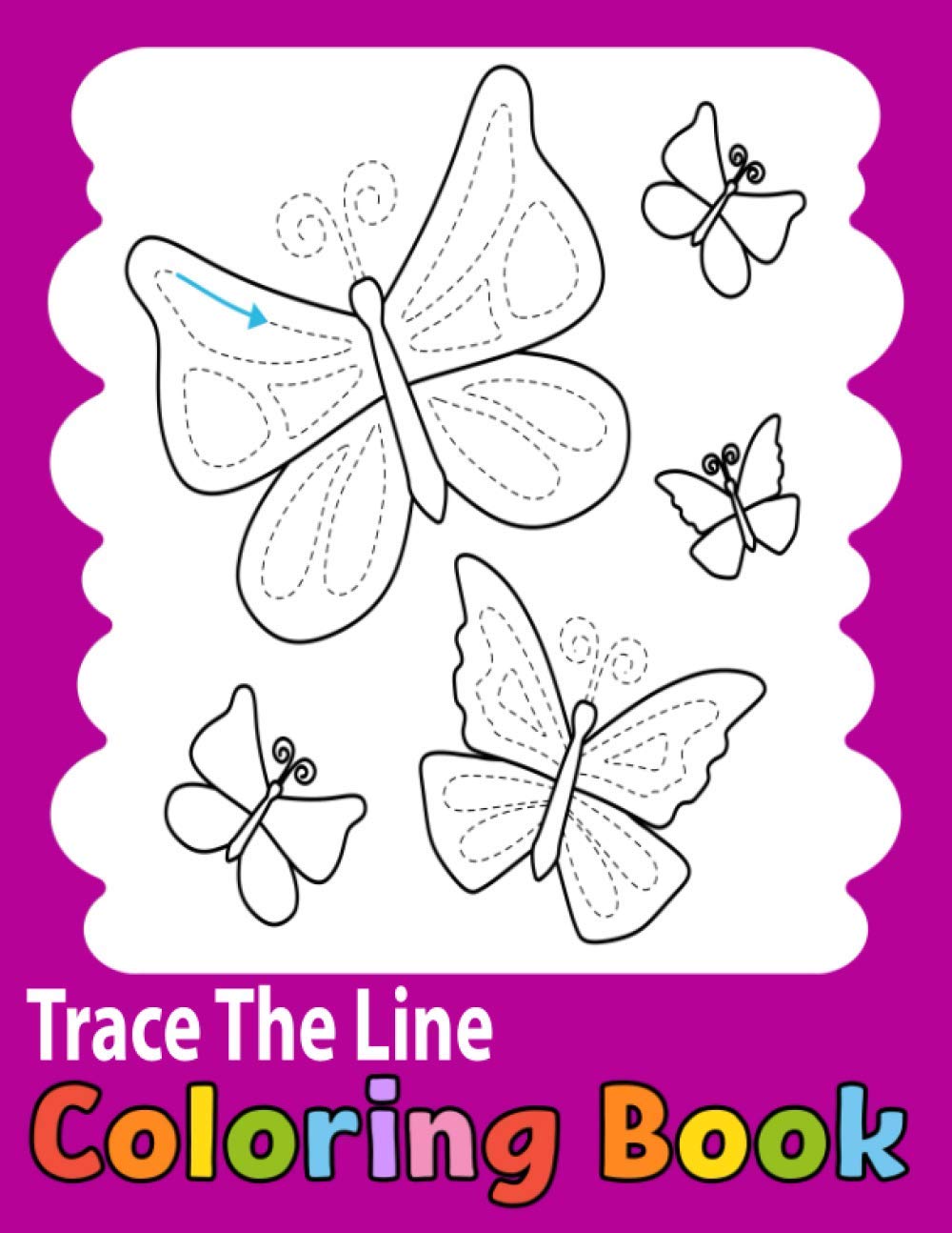 Trace The Line Coloring Book: trace and color books for kids|A Fun ...