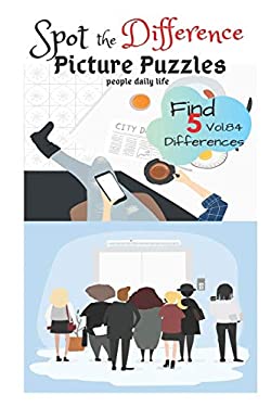 Spot the Difference Picture Puzzles "People daily life " Find 5 ...