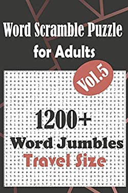 Word Scramble Puzzle for Adults - Travel Size: 1200 Word Jumbles ...
