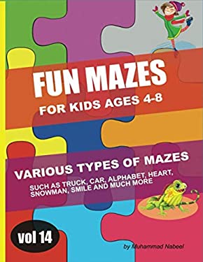 Fun Mazes for Kids Ages 4-8 - Vol 14 : Various Types/Shapes of Maze ...