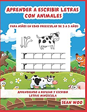 Aprender a escribir letras con animales para niños en edad preescolar ...