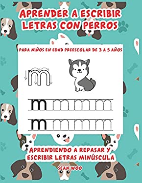 Aprender a Escribir Letras con Perros para niños en Edad Preescolar de ...