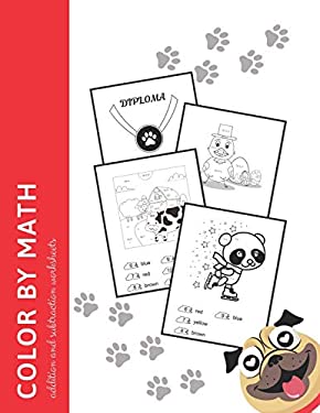Color by Math Addition and Subtraction Worksheets : 1st Grade Math ...