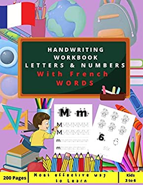 My First Handwriting Workbook Letters and Numbers with French Words ...