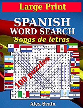 Spanish Word Search : Large Print Book for Adult Sopas de Letras en ...