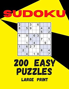Sudoku : 200 Easy Puzzles Large Print: Puzzle Book With Solutions ...