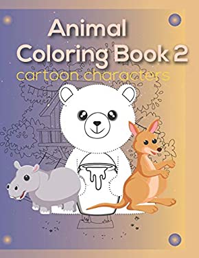 Animal coloring book 2: with cartoon characters | Coloring Book 2 ...