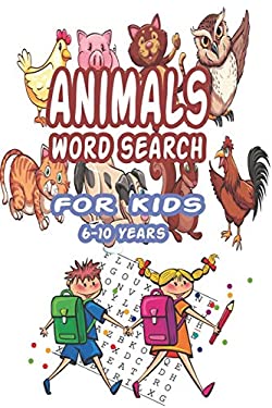 Animals Word Search for Kids 6-10 Years: Best Word Search to Improve ...