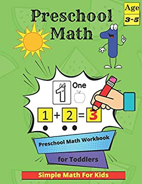 Preschool Math: Tracing Practice Activity Book for Kids 3-5 with ...