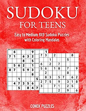 Sudoku For Teens: Easy To Medium 9X9 Sudoku Puzzles With Coloring ...