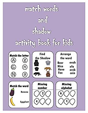 match words and shadow activity book for kids: activity book for kids ...