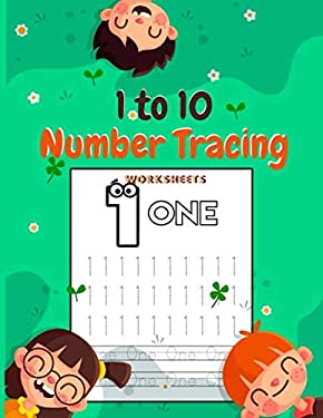 1 to 10 Number Tracing Worksheets: Trace Numbers Practice Workbook for ...