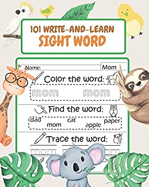 101 Write-and-Learn Sight Word: 101+ Must Know Sight Words For ...