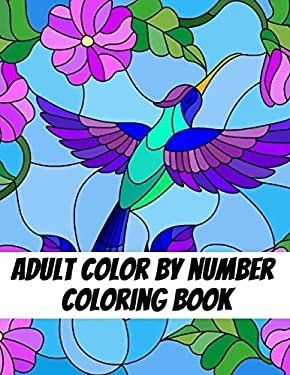 Adult Color by Number Coloring Book: Large Print Butterflies, Flowers ...