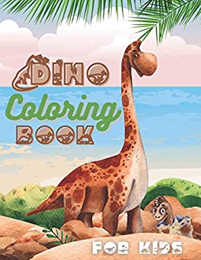 Dino Coloring Book For Kids: 40 Dinosaur Coloring Pages For Hours Of ...