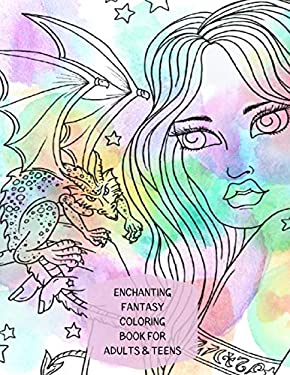 Enchanting Fantasy Coloring Book : Fairies, Dragons, Mermaids and More ...