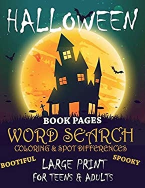 HALLOWEEN BOOK PAGES WORD SEARCH COLORING & SPOT DIFFERENCES LARGE ...