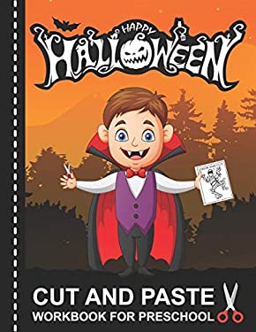 Halloween Cut and Paste Workbook for Preschool : A Fun Scissor Skills ...