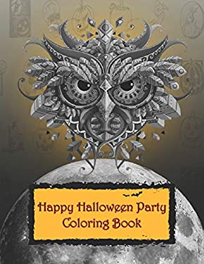 Happy Halloween Party Coloring Book: Fun Activity Book, Cute Kids ...