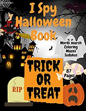 I Spy Halloween: Coloring and Activity Book For Kids Let's Play A Fun ...