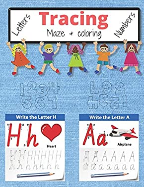 Tracing Letters and Numbers for Preschool. Mazes & coloring For Kids ...