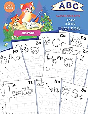 ABC Worksheets: Trace Letters for Kids 3-7 Ages : Practice for Kids ...