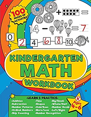 Kindergarten Math Workbook : 100 Pages of Kindergarten Math Activities ...