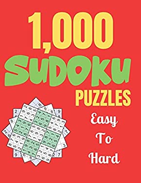 1,000 SUDOKU PUZZLES Easy To Hard: Logical Thinking | Brain Game Color ...