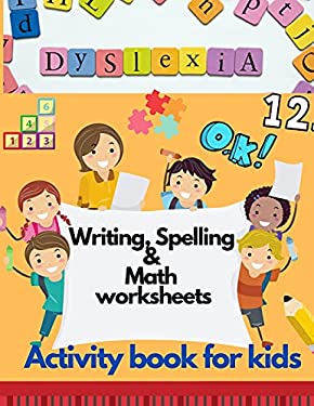 Dyslexia Writing, Spelling & Math worksheets - Activity book for kids ...