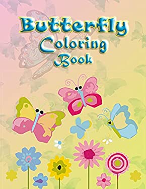 Butterfly Coloring Book : Simple Butterflies in Lage Print. a Magical ...