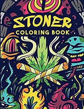 Stoner Coloring Book: Trippy Adult Coloring Book | Stoner's Psychedelic ...