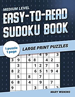 Medium Level Easy-To-Read Sudoku Book Large Print Puzzles : 100 Classic ...