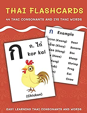 Thai Flashcards: 44 Thai Consonants and 275 Thai Words | Easy Learning ...